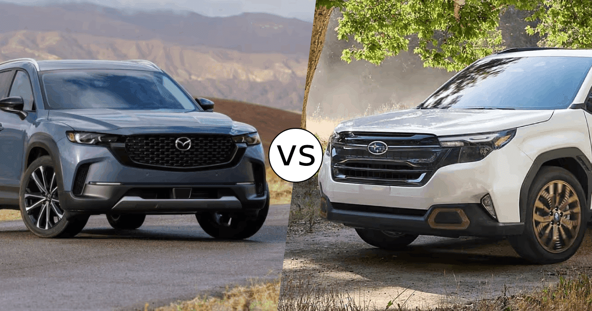 2025 Mazda CX-50 Hybrid vs. Subaru Forester Hybrid