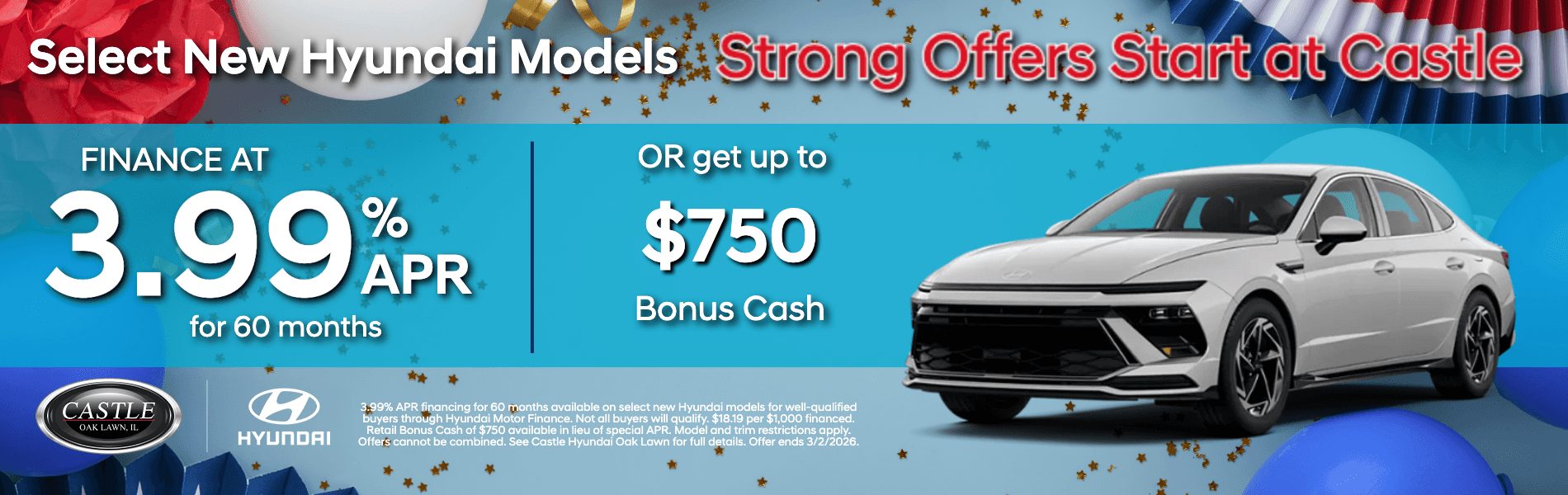 Castle Hyundai Dealer in Oak Lawn | Near Cicero, Serving Chicago