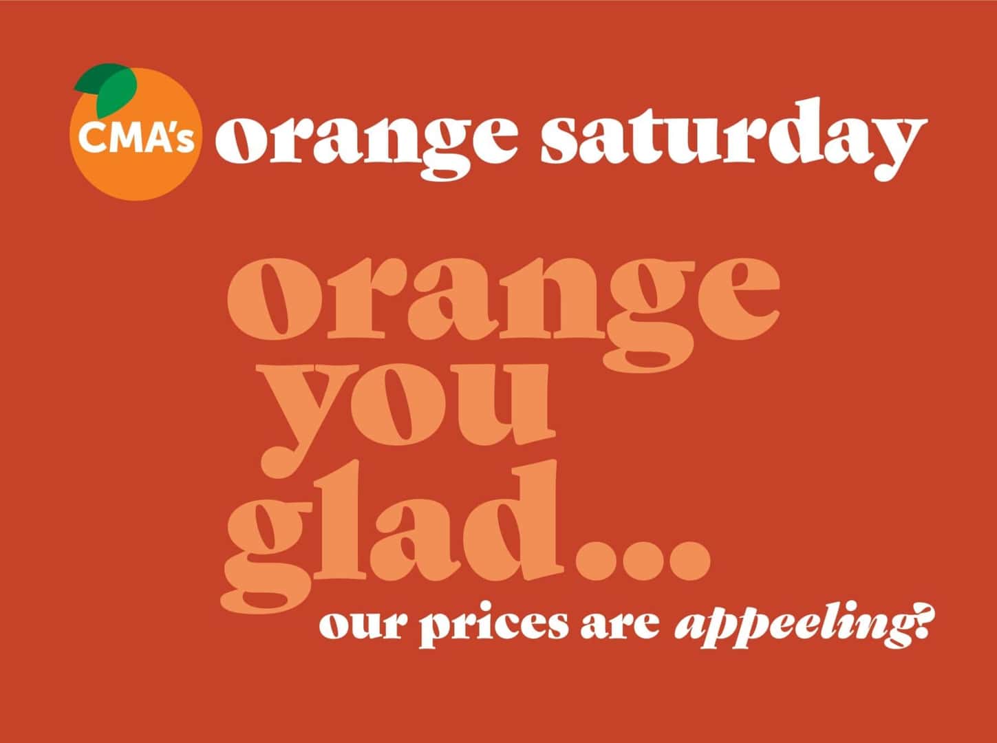 Orange Saturday | CMA's Colonial Subaru