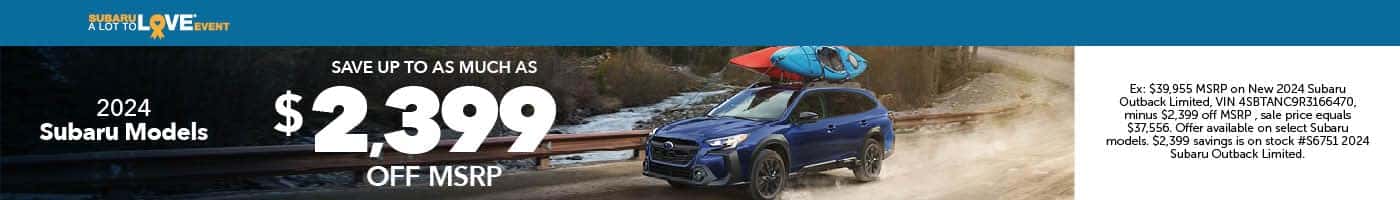 119 New Subaru Cars, SUVs in Stock | CMA's Colonial Subaru