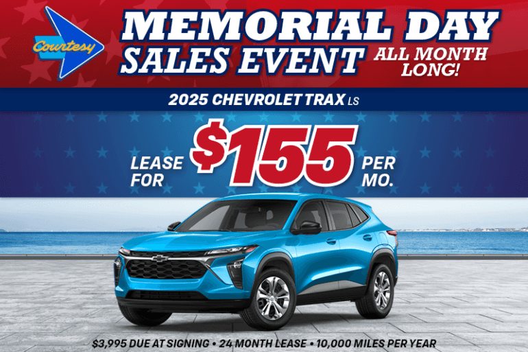 Current New Vehicle Special Offers | Courtesy Chevrolet Center