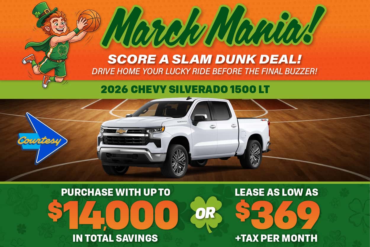 Current New Vehicle Special Offers | Courtesy Chevrolet Center