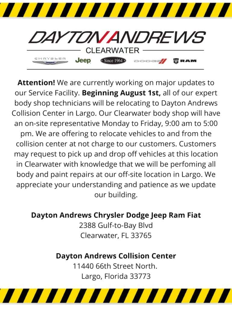 Body Shop | Dayton Andrews Chrysler Dodge Jeep Ram FIAT
