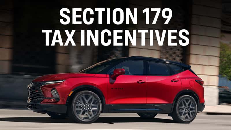 Section 179 Tax Breaks | Eddy's Chevrolet