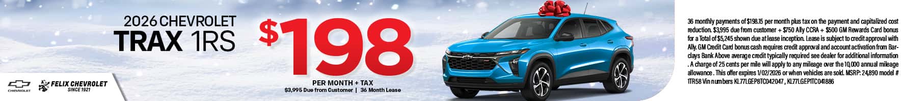 371 New Chevrolet Cars, SUVs in Stock | Felix Chevrolet