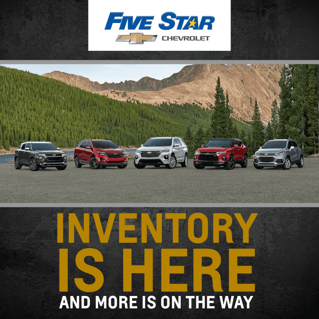 New Vehicle Specials | New Chevy Car Deals for Sale | Five Star ...