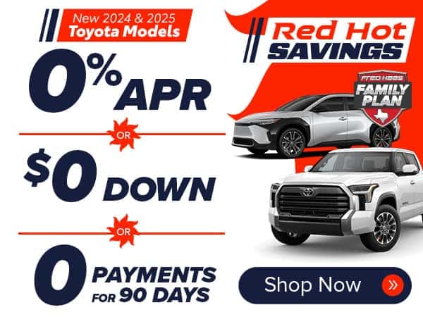 Current New Toyota Specials Offers | Fred Haas Toyota Country