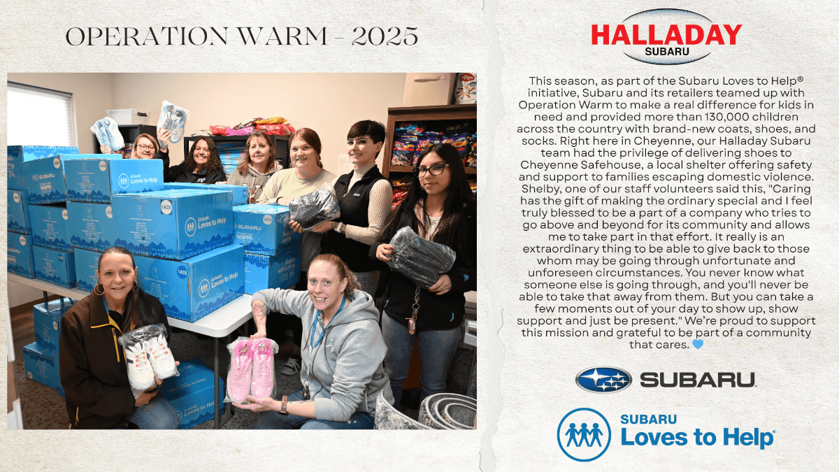 Subaru Operation Warm 2025 | Halladay Auto Group