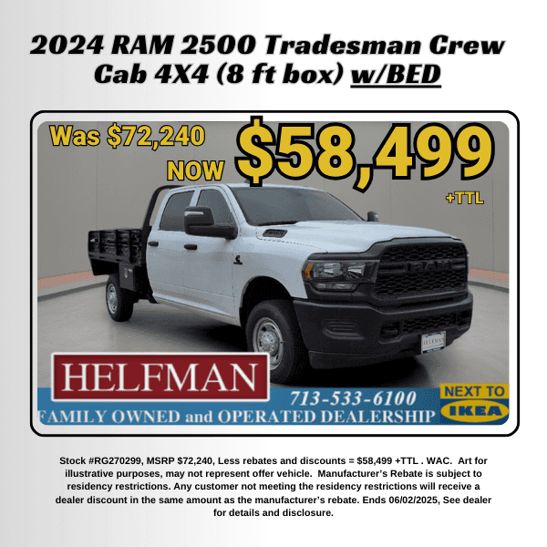 Commercial Truck & Fleet Specials | Helfman Dodge Houston