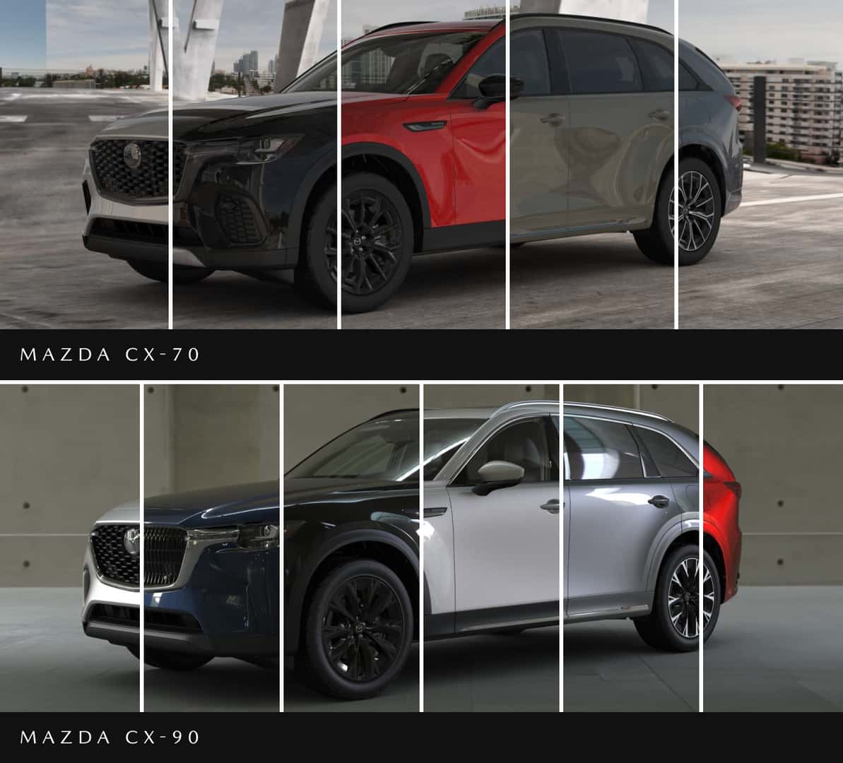 Mazda CX-70 Vs. Mazda CX-90: Compare 2025's All-New SUVs Side By Side