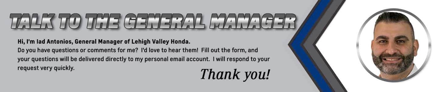 Meet the General Manager at Lehigh Valley Honda
