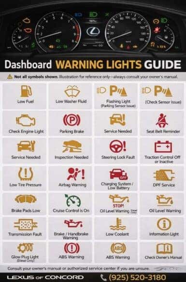 Dashboard Warning Lights Guide: Symbols Explained & What To Do | Lexus ...