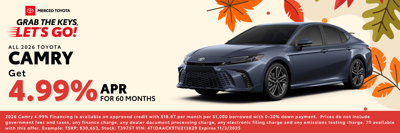 Toyota Dealer in Merced CA | New Toyota & Used Cars for Sale