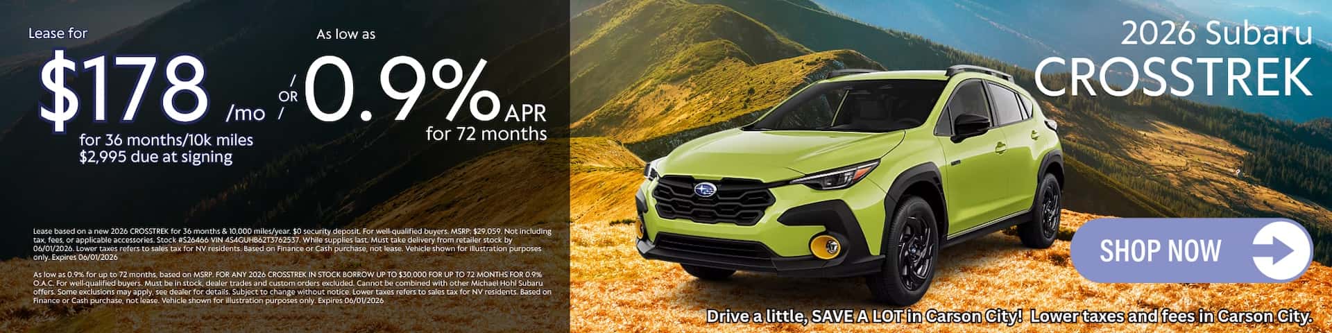 Subaru Dealership in Carson City & Reno, NV | Michael Hohl