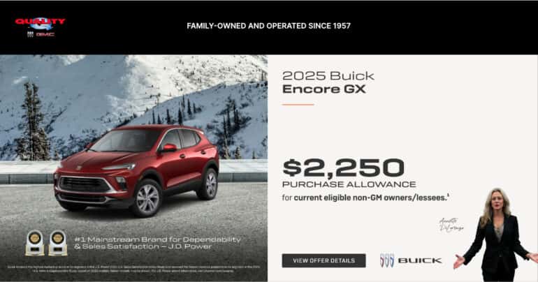 Maximizing Your Savings: The 2025 Buick Encore GX $2,250 Allowance ...
