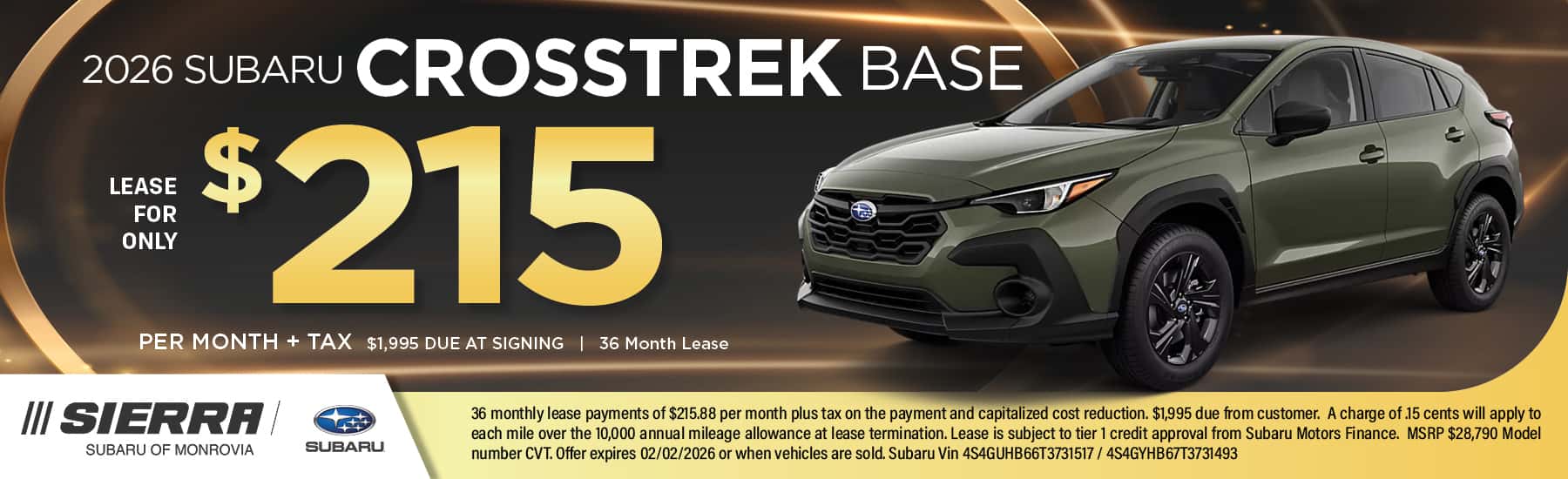 Subaru Dealership | New and Used Car Dealership in Monrovia, CA ...