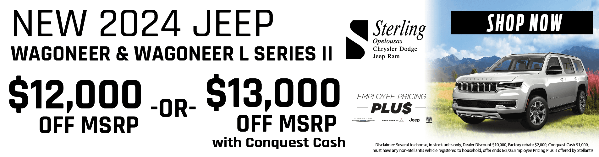 New Chrysler, Dodge, Jeep and Ram for Sale in Opelousas, LA | Sterling CDJR