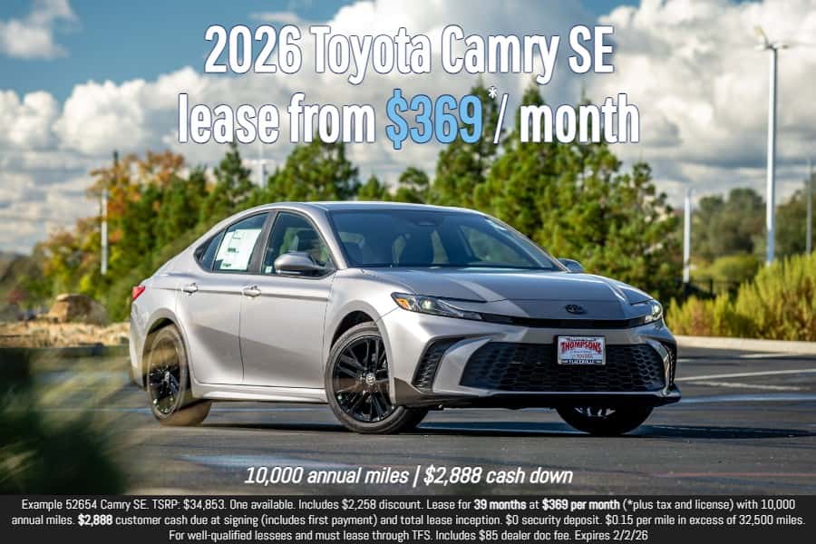Toyota Lease Specials in Placerville | Thompsons Toyota