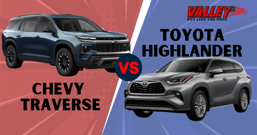 2025 Chevrolet Traverse Vs 2025 Toyota Grand Highlander Images