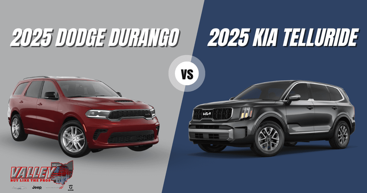 Dodge Durango vs. Kia Telluride: Which SUV is Right for You? | Valley ...